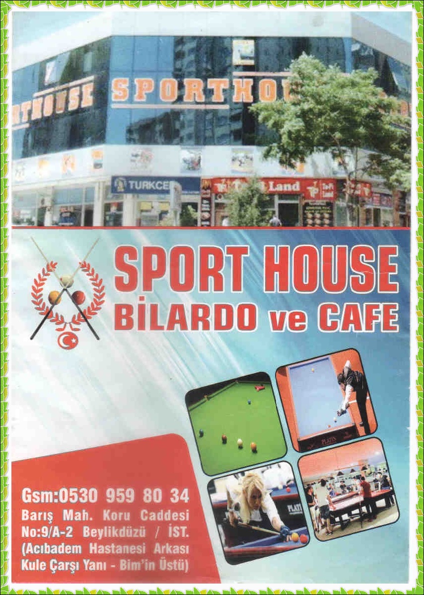 SPAR HOUSE BİLARDO ve CAFE - AVRUPA BİRLİĞİ GAZETESİ